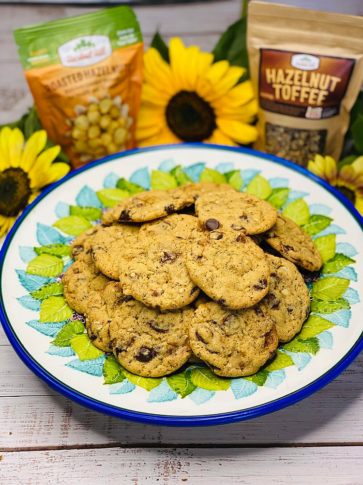 Hazelnut Toffee Chocolate Chip Cookies