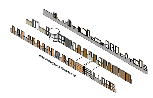 Paquete de familias 3D Revit - Puertas y ventanas | Mayorga Arquitectura