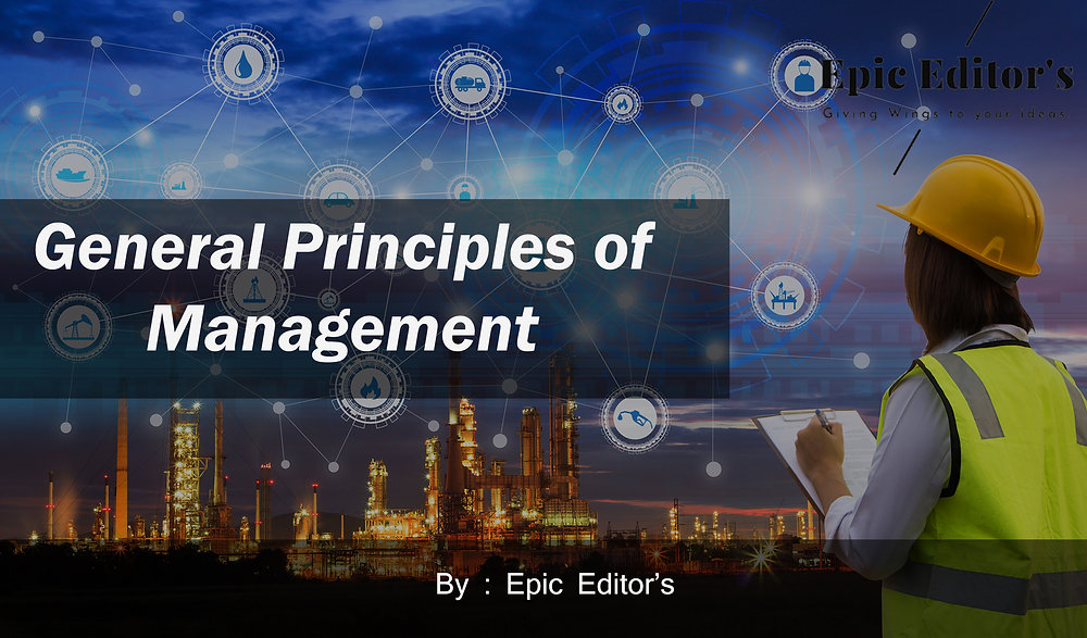 General Principles of Management