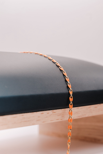 Gold Plated Orange Chain 3 ft | Charmed Permanent