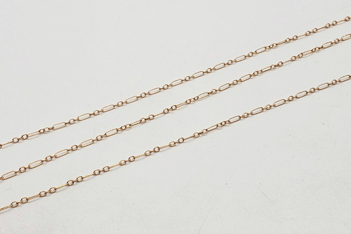 Rose Gold baby long and short chain 5 ft | Charmed Permanent