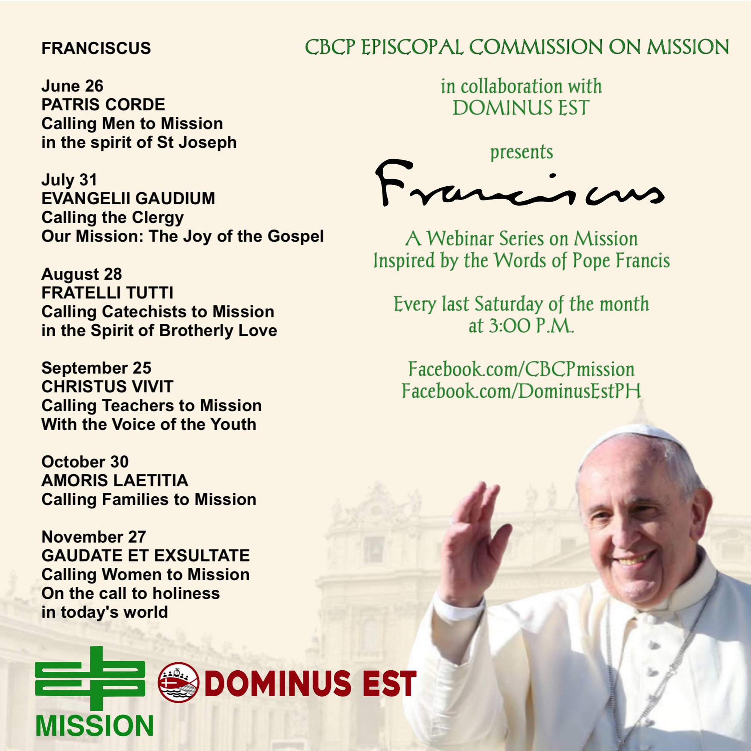 FRANCISCUS | Dominus Est PH