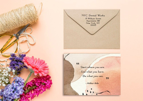 Business Appreciation Cards - Coral | Asaadi Graphics