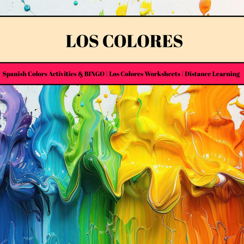Spanish Colors Activities & BINGO | Los Colores Worksheets | Distance ...