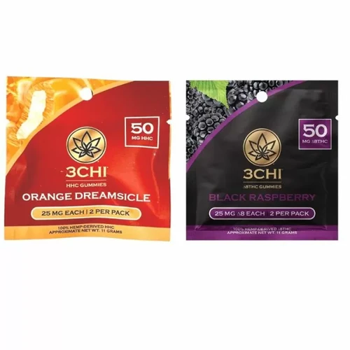 3 Chi Gummies - 50mg - 2 Counts Per Pack - 50 Pieces Packs Per Box ...