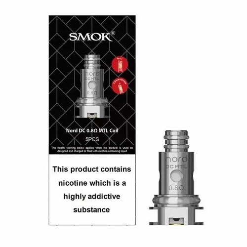 Smok - Nord MTL DC 0.8 Ohm Coil - 5 Counts Per Pack | Vape & Smoke