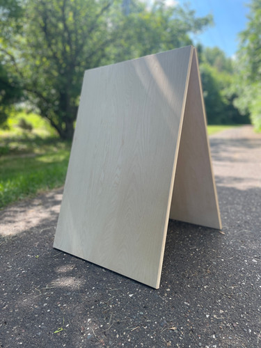 Finished Blank Wood A-Frame Sign | Sunset Trail Woods