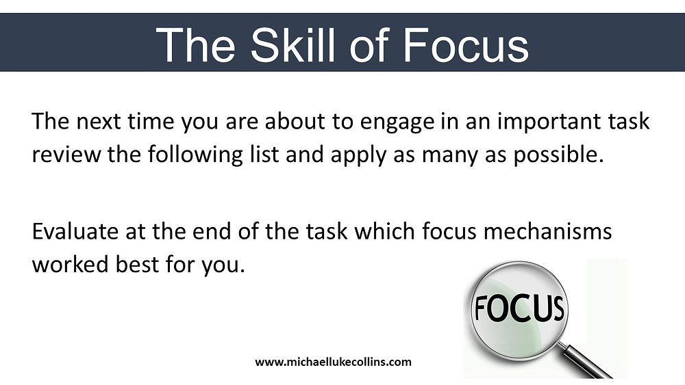 The Skill of Focus