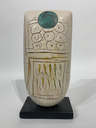 PETER HAYES Raku Bow | Blackmore Gallery