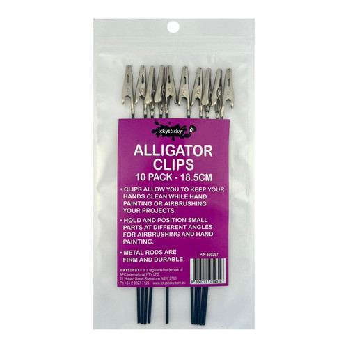 Adhering to Quality! ALLIGATOR CLIPS METAL 10PK | ICKYSTICKY
