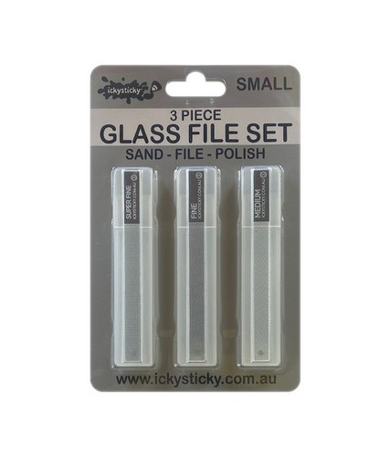 Adhering to Quality! GLASS FILE SET | ICKYSTICKY