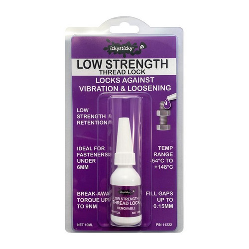 Adhering to Quality! LOW STRENGTH THREAD LOCK 10ML | ICKYSTICKY