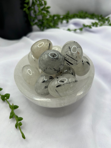 Tourmalated Quartz Tumblestone | Mysite
