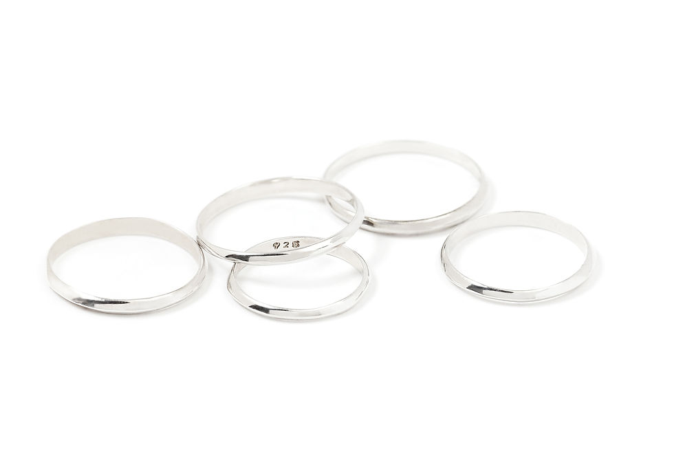 Anneau simple en argent / Simple Silver Ring | Galante-bijoux