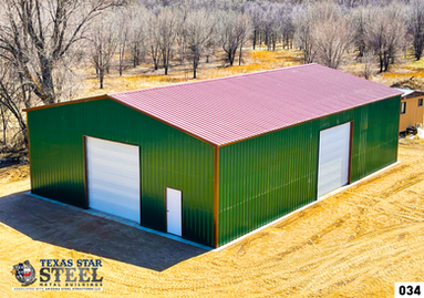 Texas Star Steel Metal Buildings • Garages • Barns • RV Covers ...