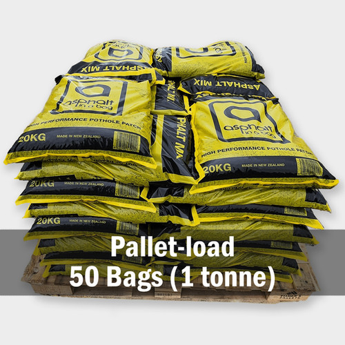 Asphalt in a Bag - Pallet-Load of 50 | Asphalt in a Bag Ltd