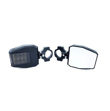 INFINITE OFFROAD Side Shooter LED Mirrors (90 watts) (1.75" to 2" Tube ...