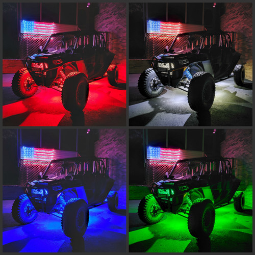 (UTV) LUX Monster Magnetic RGB+W Rock Light Kit | infinite-offroad