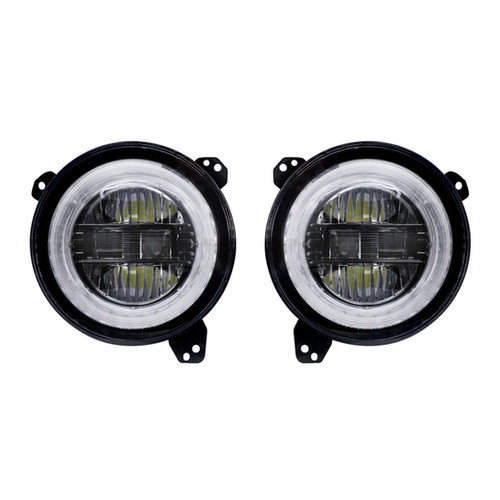 Jeep JL JT Headlight: 9" Aion (RGB+W or White Halo) | infinite-offroad