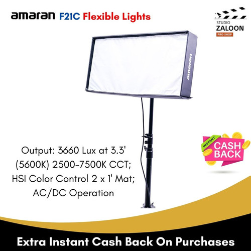 amaran F21c 2 x 1' RGB LED Flexible Light Mat (V-Mount) Free Lantern ...