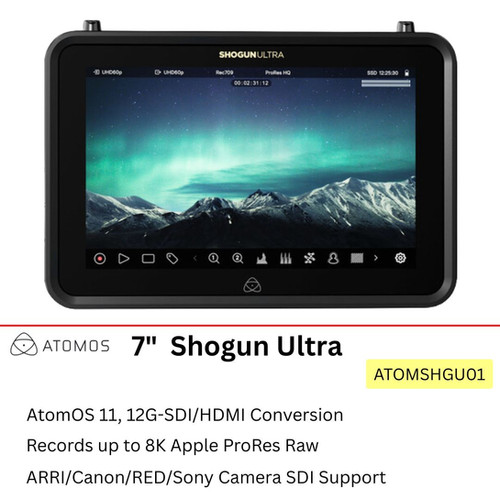 Atomos 7" Shogun Ultra Monitor-Recorder | Studio Zaloon