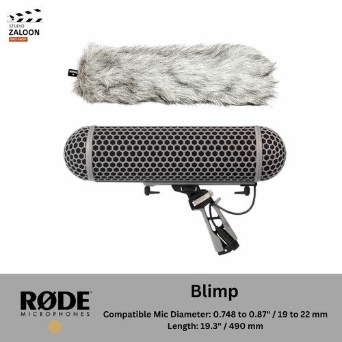 RODE Blimp Windshield and Rycote Shock Mount Suspension System for ...