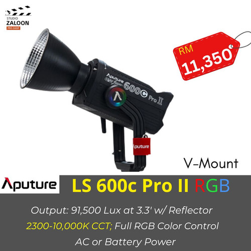 Aputure LS 600c Pro II RGB LED Light (V-Mount) | Studio Zaloon