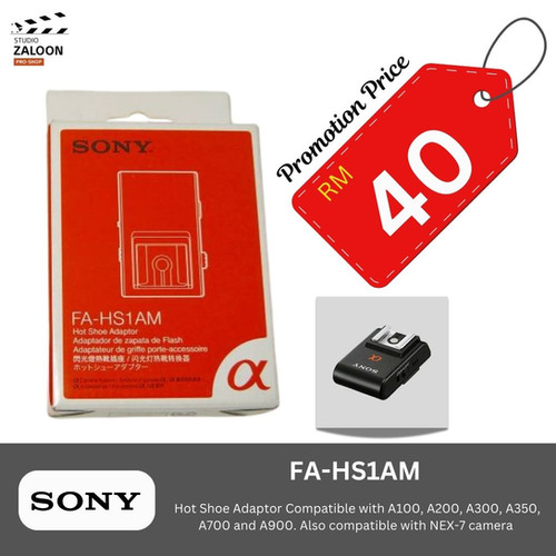 Sony FA-HS1AM Hot Shoe Adapter | Studio Zaloon