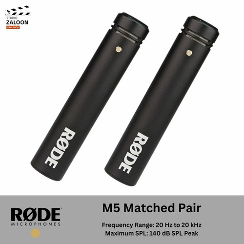RODE M5 Compact 1/2" Condenser Microphone (Matched Pair) | Studio Zaloon