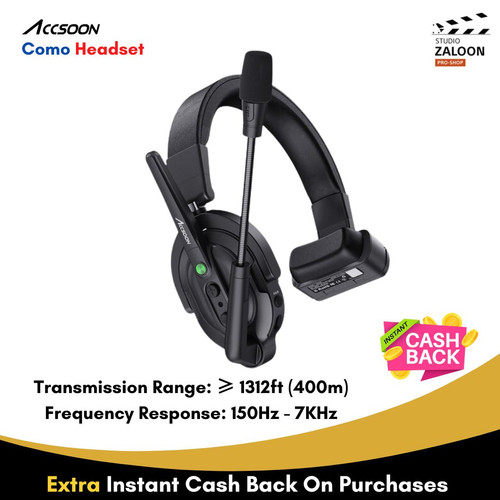 Accsoon CoMo Wireless Intercom Headset (Host) | Studio Zaloon