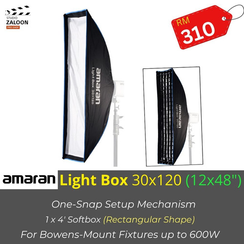 amaran Light Box 30x120 (12 x 48") | Studio Zaloon