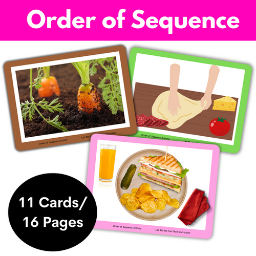 Order of Sequence/ Story Telling Game For Toddlers and Preschoolers ...