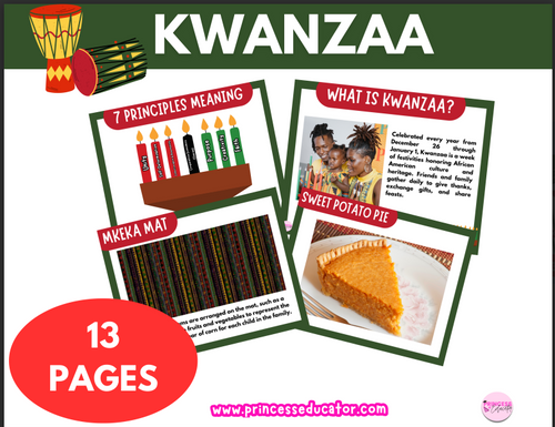 Kwanzaa Learning Cards | Princess Educator