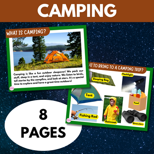 Camping Learning Cards | Princess Educator