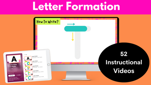 Letter Formation Video Set | Princess Educator