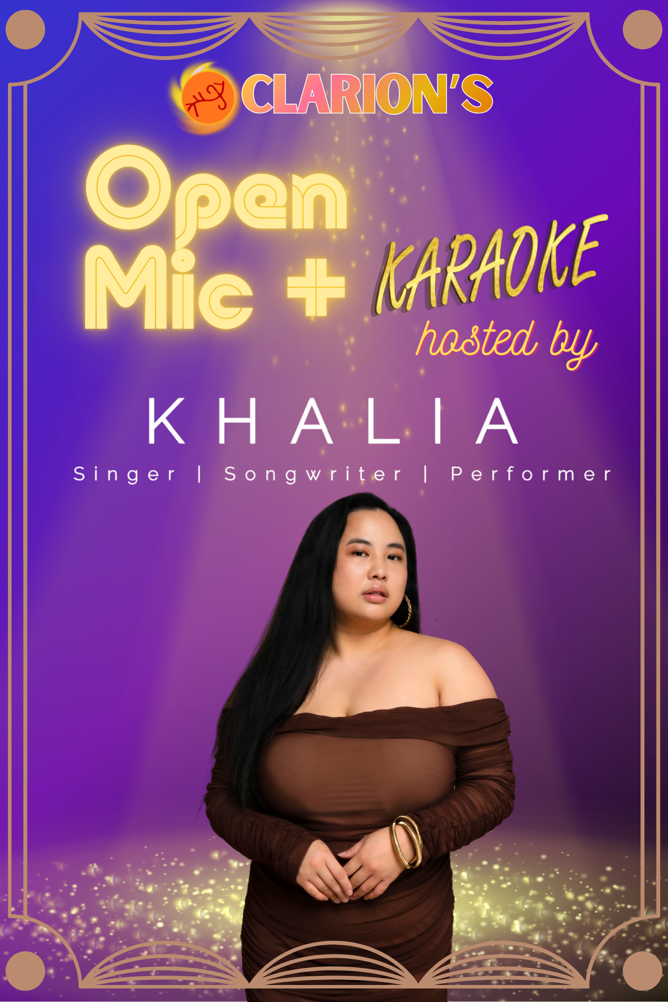 Open Mic + Karaoke hosted by Khalia | Clarion