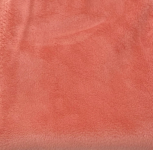 Salmon (HF) Minky Cuddle Solid Fabric | Howl Fabric