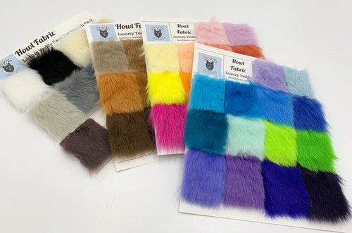 Luxury Teddy Medium Pile Faux Fur Swatch Pack | Howl Fabric