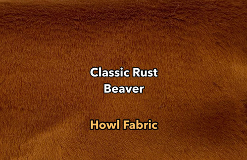 Classic Rust Beaver (Super Seal) Faux Fur | Howl Fabric
