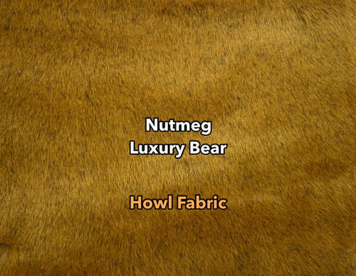 Nutmeg Luxury Bear Faux Fur Fabric | Howl Fabric