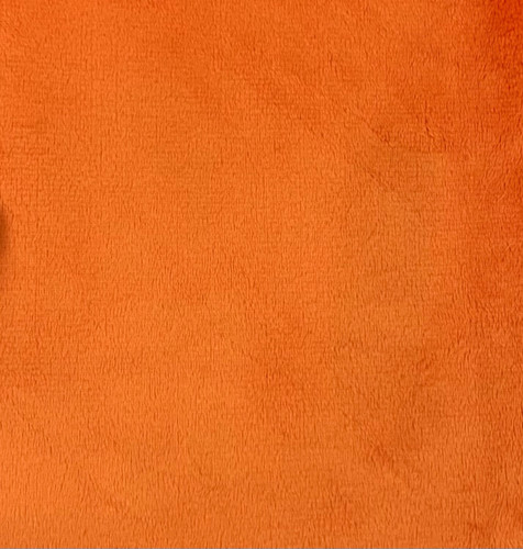 Orange Minky Cuddle Solid Fabric | Howl Fabric