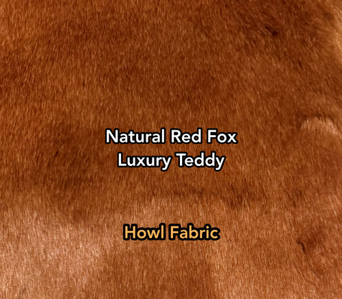 Natural Red Fox Luxury Teddy Faux Fur Fabric | Howl Fabric