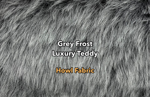 Grey Frost Luxury Teddy Faux Fur Fabric | Howl Fabric
