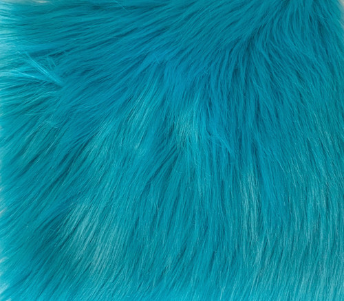 Turquoise Luxury Shag Faux Fur | Howl Fabric