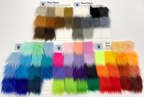 Luxury Shag Faux Fur Swatch Pack | Howl Fabric