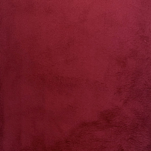 Crimson Minky Cuddle Solid Fabric | Howl Fabric