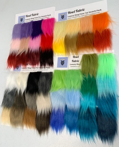 Luxury Shag Faux Fur Swatch Pack | Howl Fabric