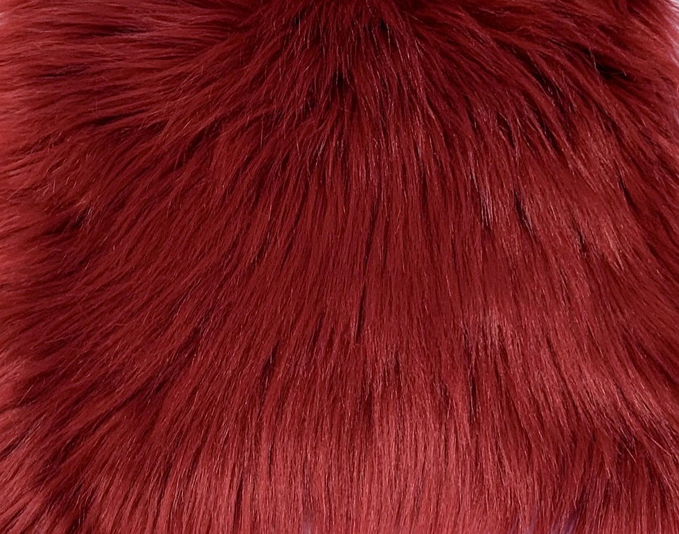 Dark Red Luxury Shag Faux Fur | Howl Fabric
