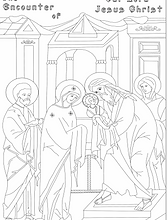 feast of the presentation of the lord coloring page