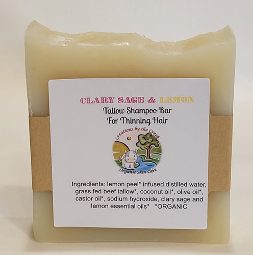 Thinning Hair Tallow Shampoo Bar | CreationsByTheCreek